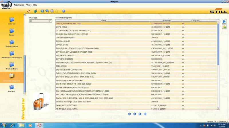 Diagnostic Tool For Still Forklift Canbox 50983605400 Diagnostic Cable ...