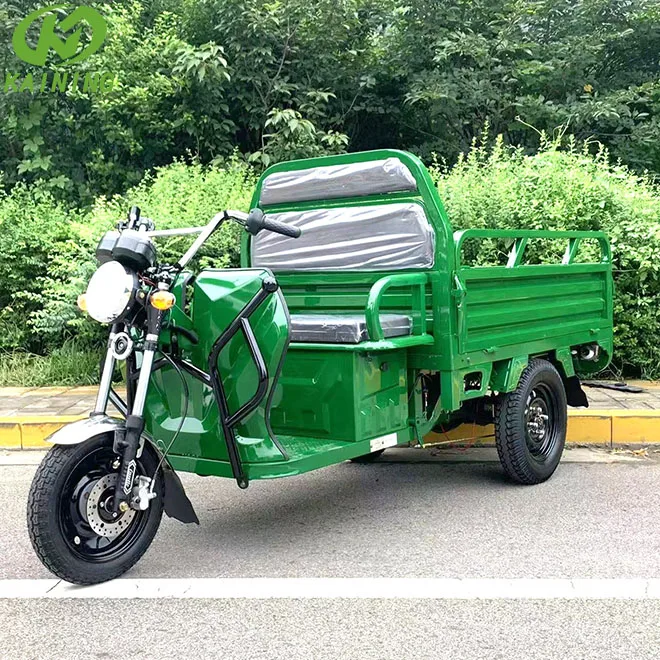 Heavy Duty Electric Cargo Vehicle 1500W High Speed Three Wheel Cargo Bike Truck Cargo Tricycle ...