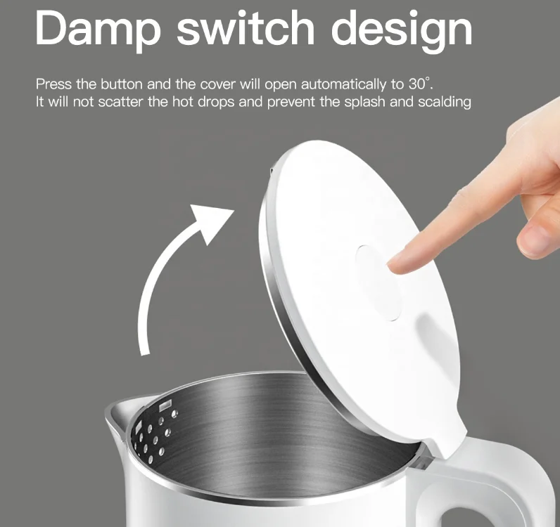 1.7l Household Electric Jug Kettle Auto Power-off Protection Water ...