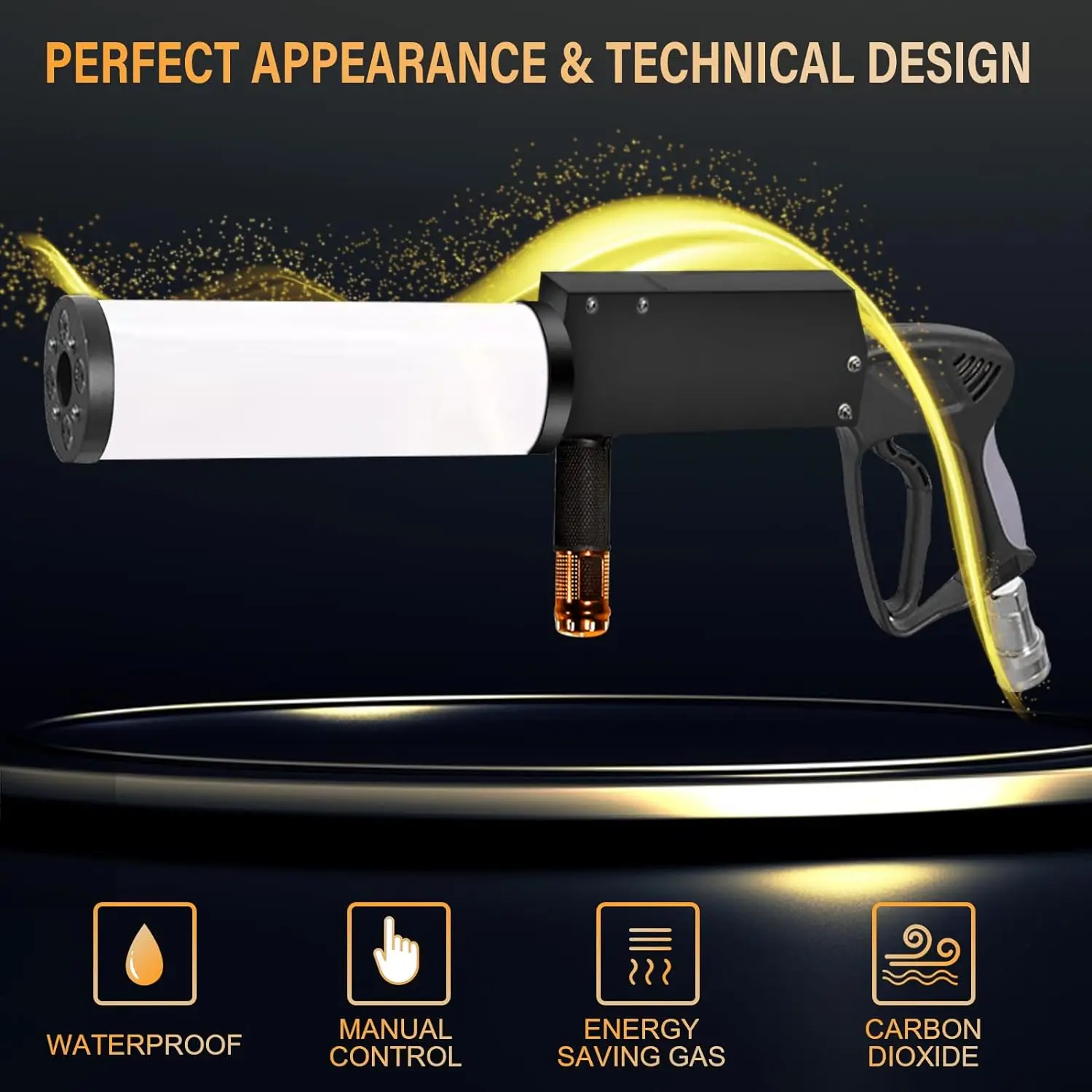 Topflashstar LED CO2 Cannon Fog Effect Portable Hand Gun Hot Sale CO2 ...