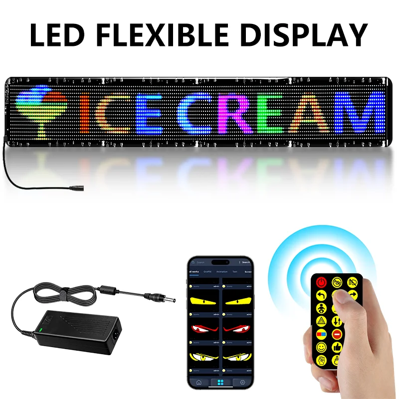 Alibaba.com: Customizable LED matrix panel with flexible screen for ...