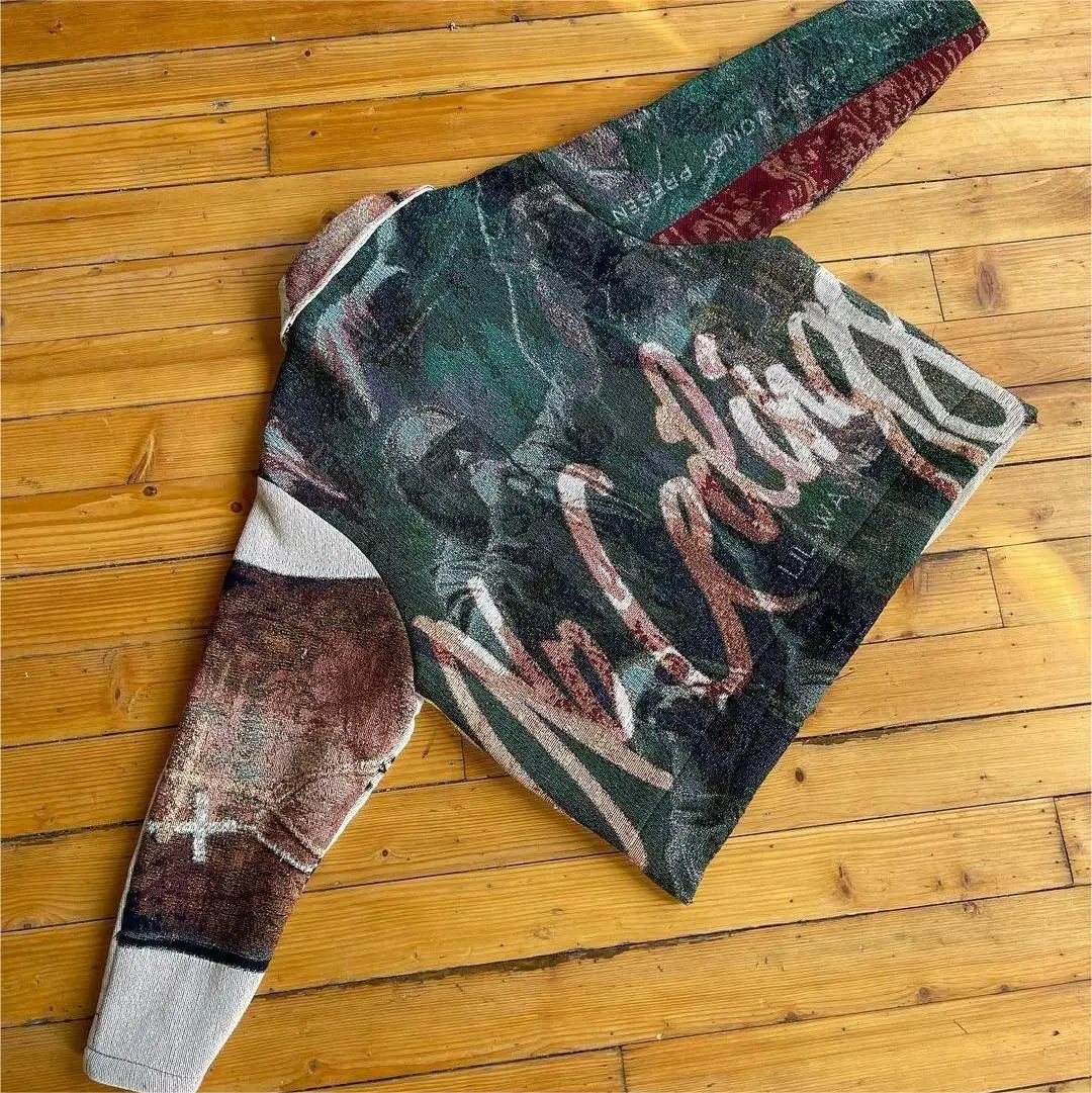 Stylish Custom Tapestry Zipup Jackets for Men - Winter Fashion