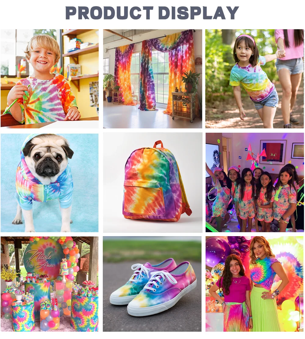 KHY Custom One Step DIY Set for Color Fabric Cloth Tie Dye Kit| Alibaba.com