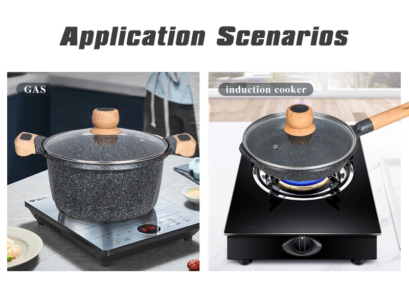 Cooklover Classic Marble Stone Cooking Pot - Non Stick