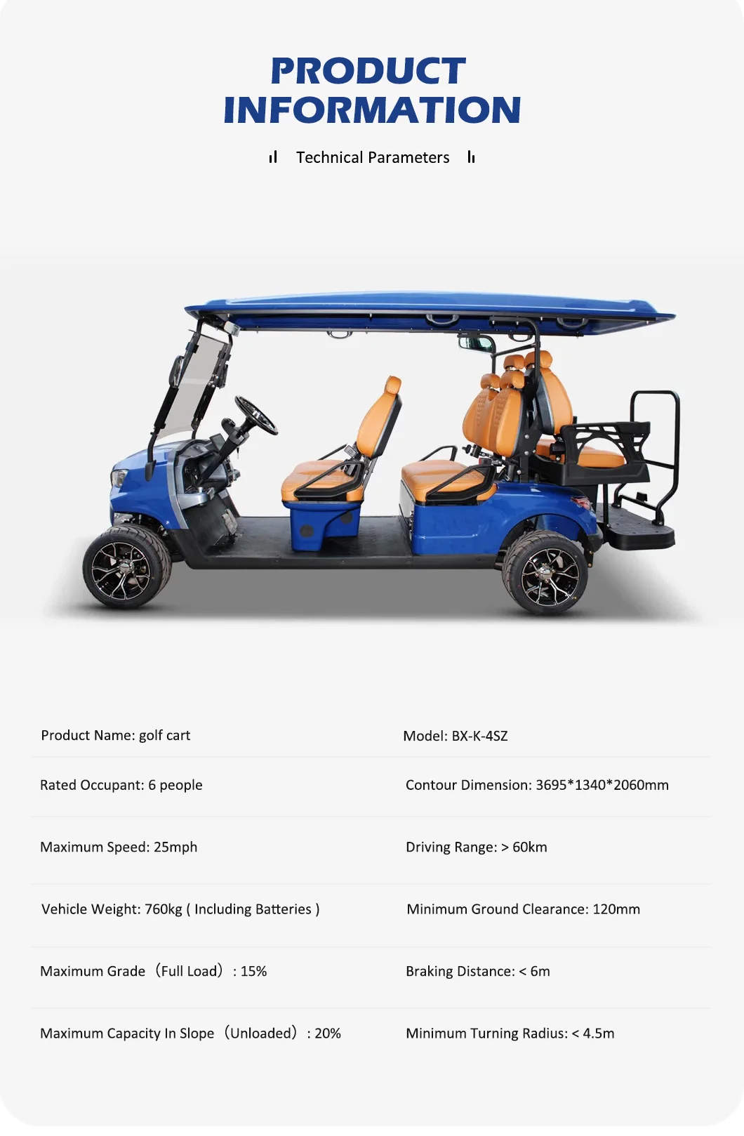 Brand Electric Golf Kar Smart Lithium Battery Powered Golf Cart ...