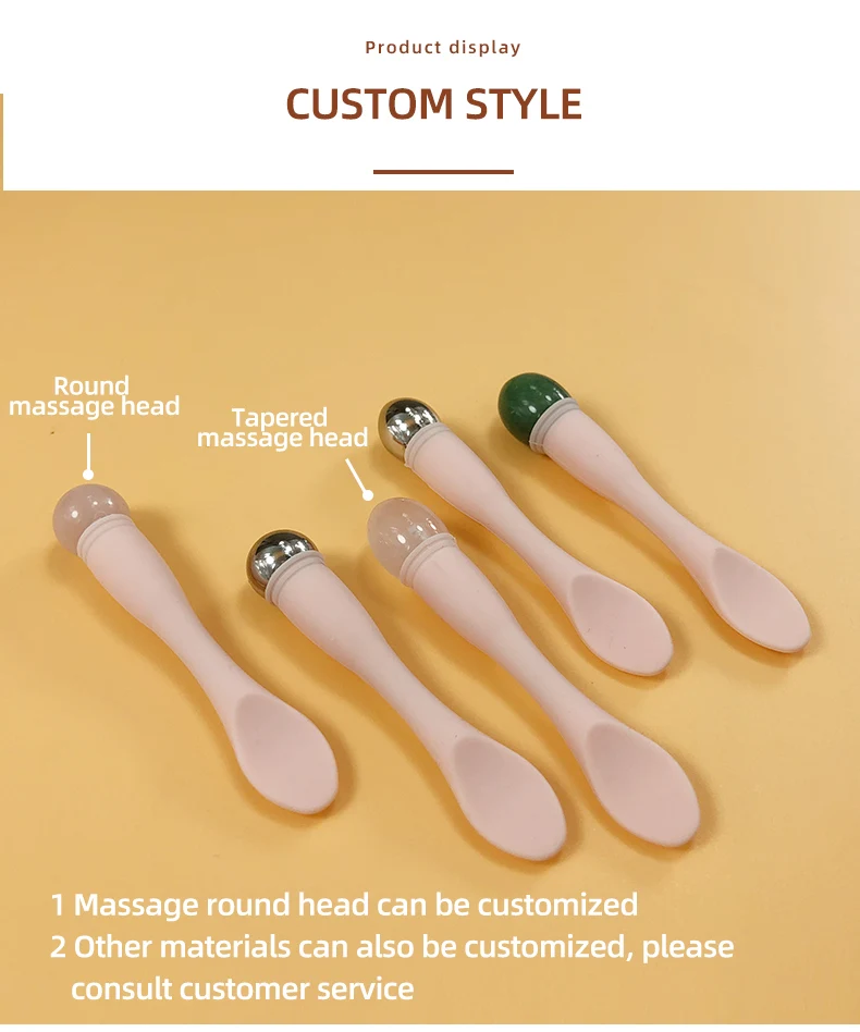 New Beauty Tools Stainless Steel Spatula Jade Eye Massager Eye Cream ...
