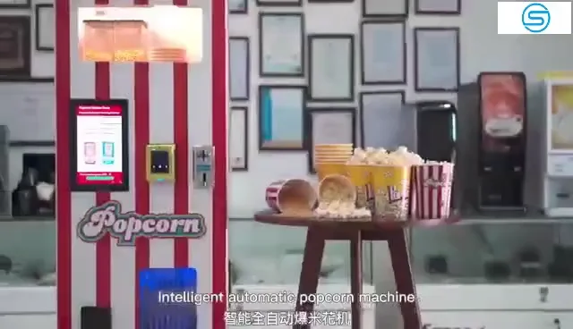 Corn Popping Machine Full-automatic Pop Corn/popcorn Vending Machine ...