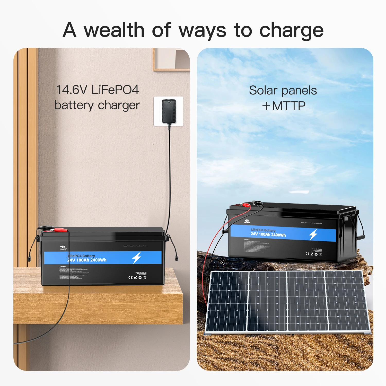 Deep Cycle 25.6v 24v 100ah Lifepo4 Lithium Solar Battery Lithium Ion ...