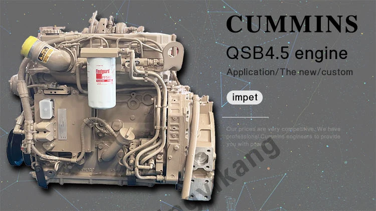 Qsb4.5 Cummins Engine With Four Cylinders And One Cover Electric Starting Quality Is Good - Buy ...