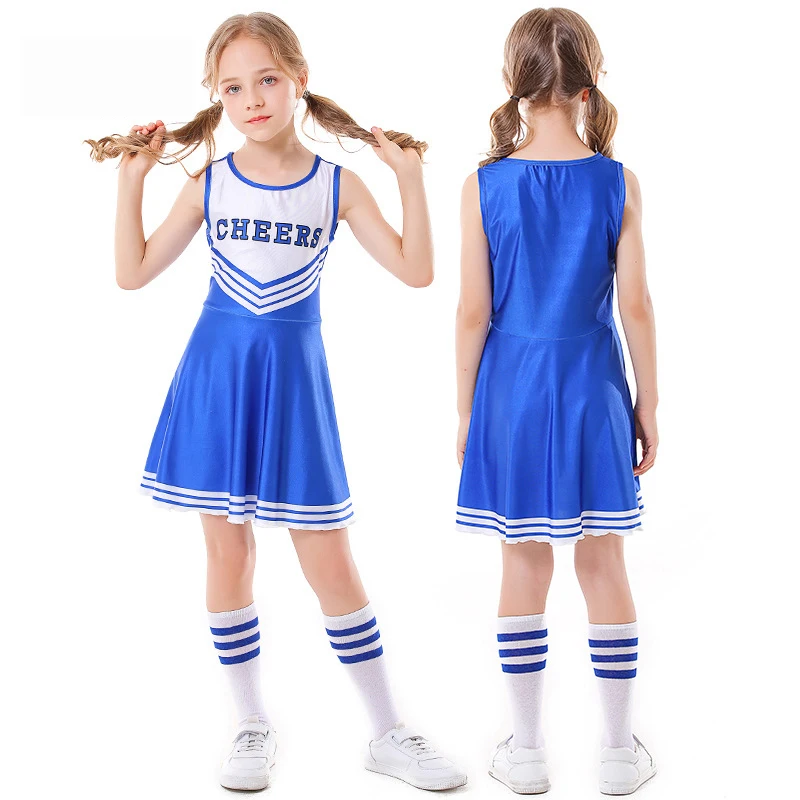 Kids Cheerleading Uniforms - Pink Child Cheerleader Costume for Youth ...