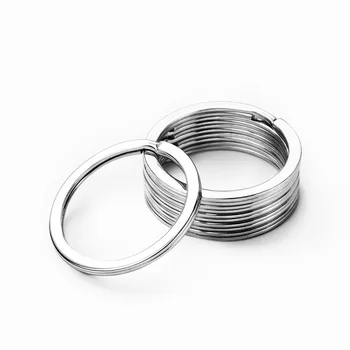 12mm - 38mm Stainless Steel 304 O Ring Key Chain Flat Split Key Ring ...