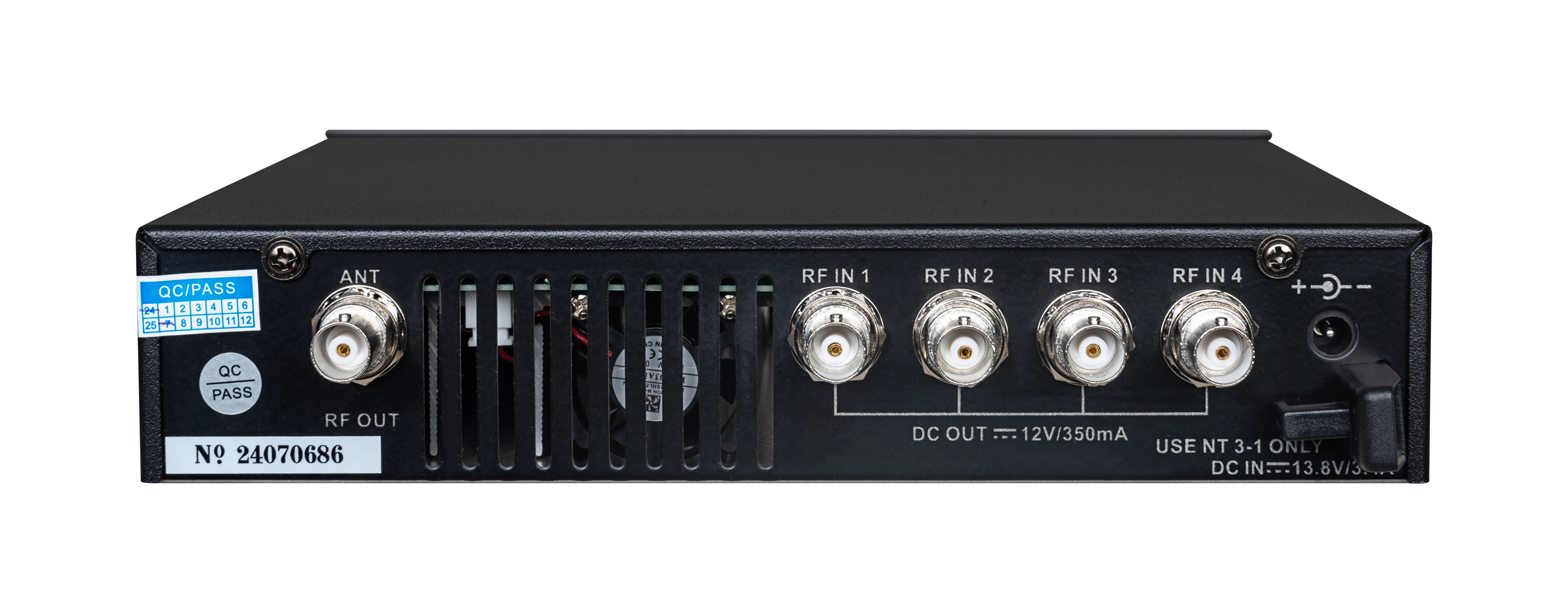 XTUGA AC4 4 Channel Active Antenna Combiner Kit for Wireless In-Ear ...