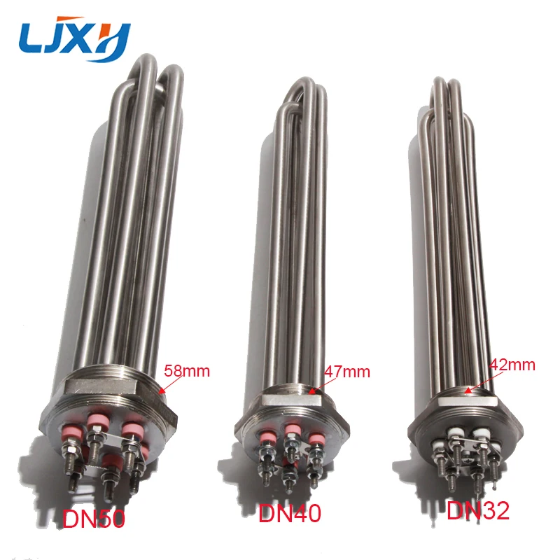 Ljxh Tubular Electric Heater Water Pipe With Screw Dn32 42mm/dn40 47mm ...