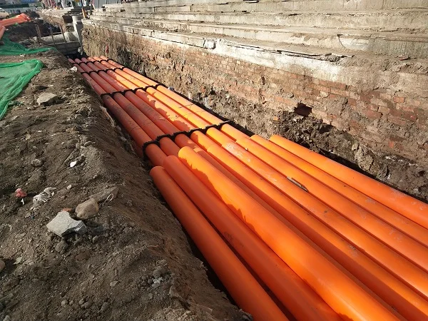 Custom High Pressure MPP Power Conduit Pipe Durable Orange Plastic ...
