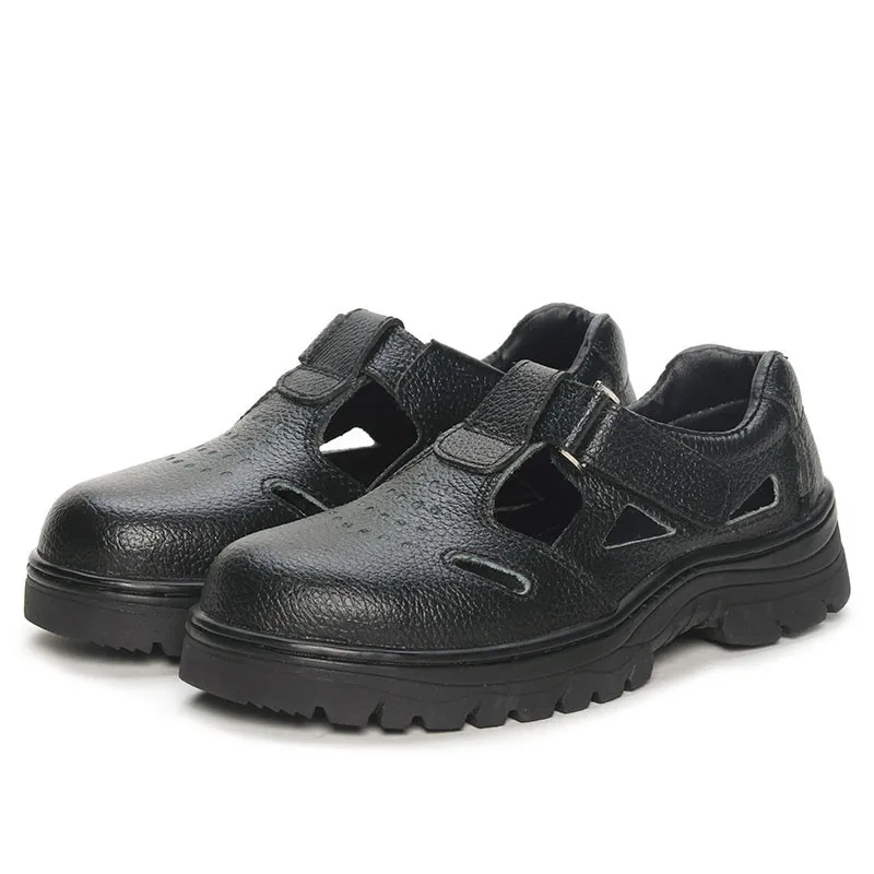 Black Anti-static Anti-smashing Puncture Safety Shoes Sandals/esd ...