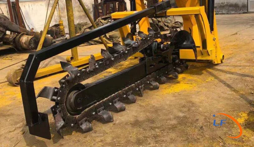Chain Saw Ditching Trenching Machine Farm Trencher For Skid Steer ...