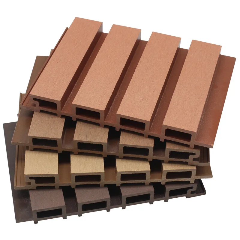 Exterior Wpc Wall Cladding Wood Grain Roofing/ceiling Wpc Timber Facade ...