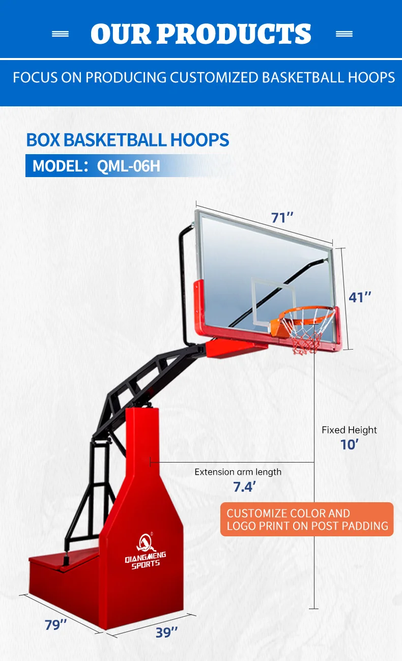 Outdoors Indoors Professional Basketball Hoop Adjustable Portable Basketball Hoop Stand 10 Feet ...