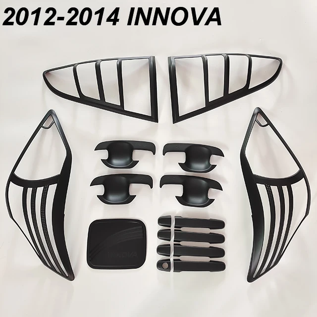 Chrome Matte Black Body Kit Carbon Fiber Handle Cover Bowl Headlamp ...