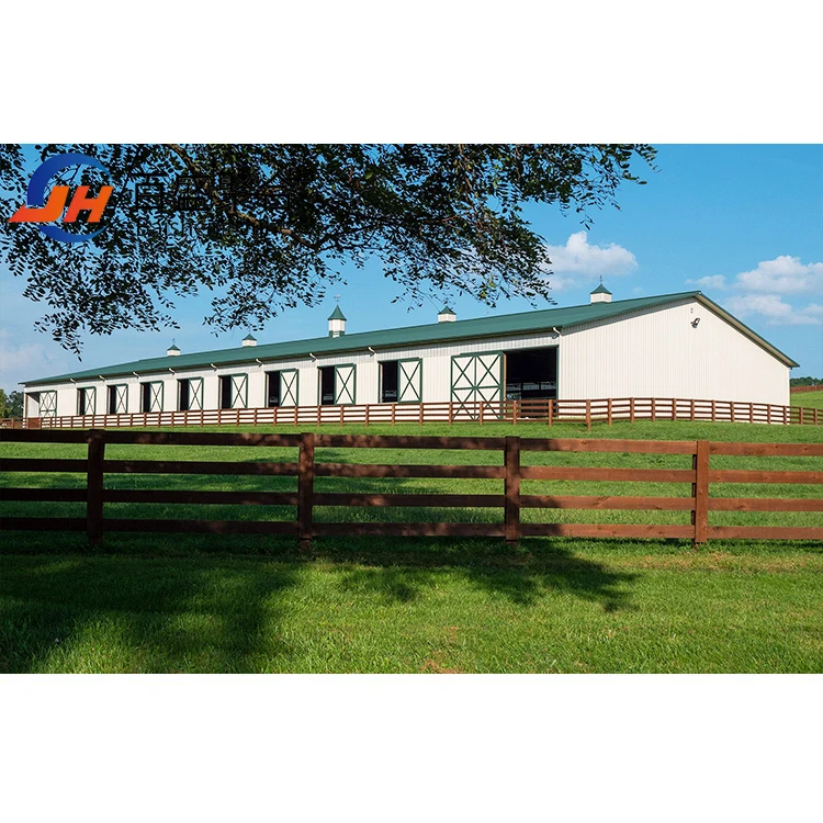Prefabricated Steel Structure Building Shed Horse Stables Designs Horse ...