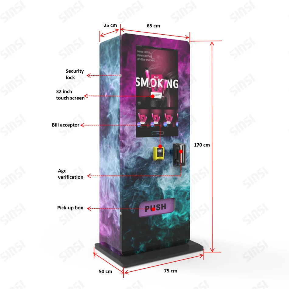 Digital Id Verification Vending Machine Combo Age Verification Vending ...