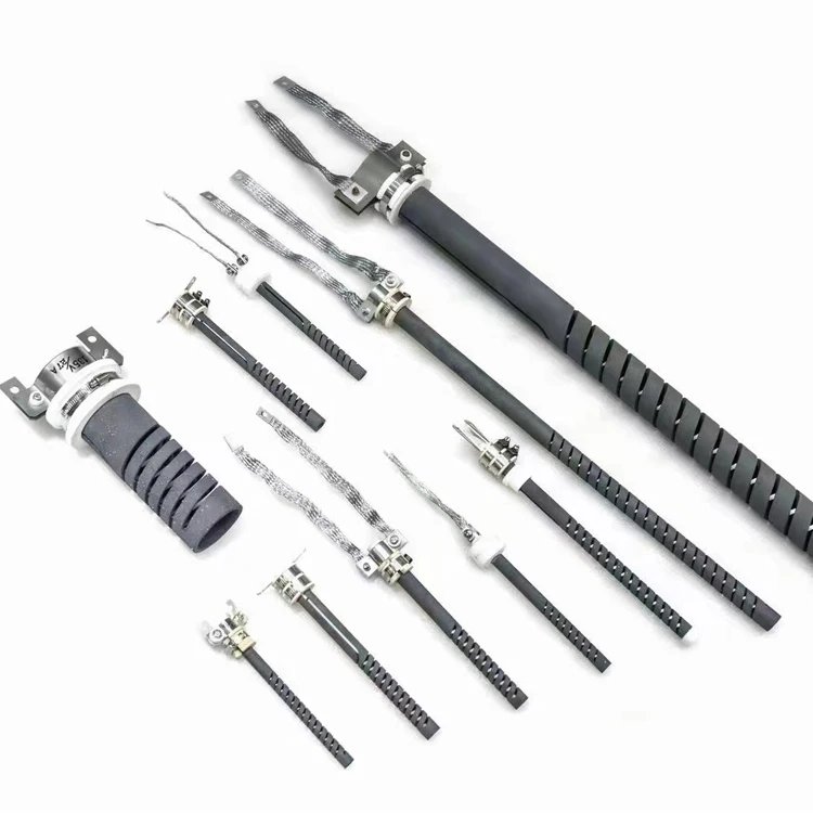 I W U Type High Temperature Spiral Heating Element Rod Silicon Carbide ...