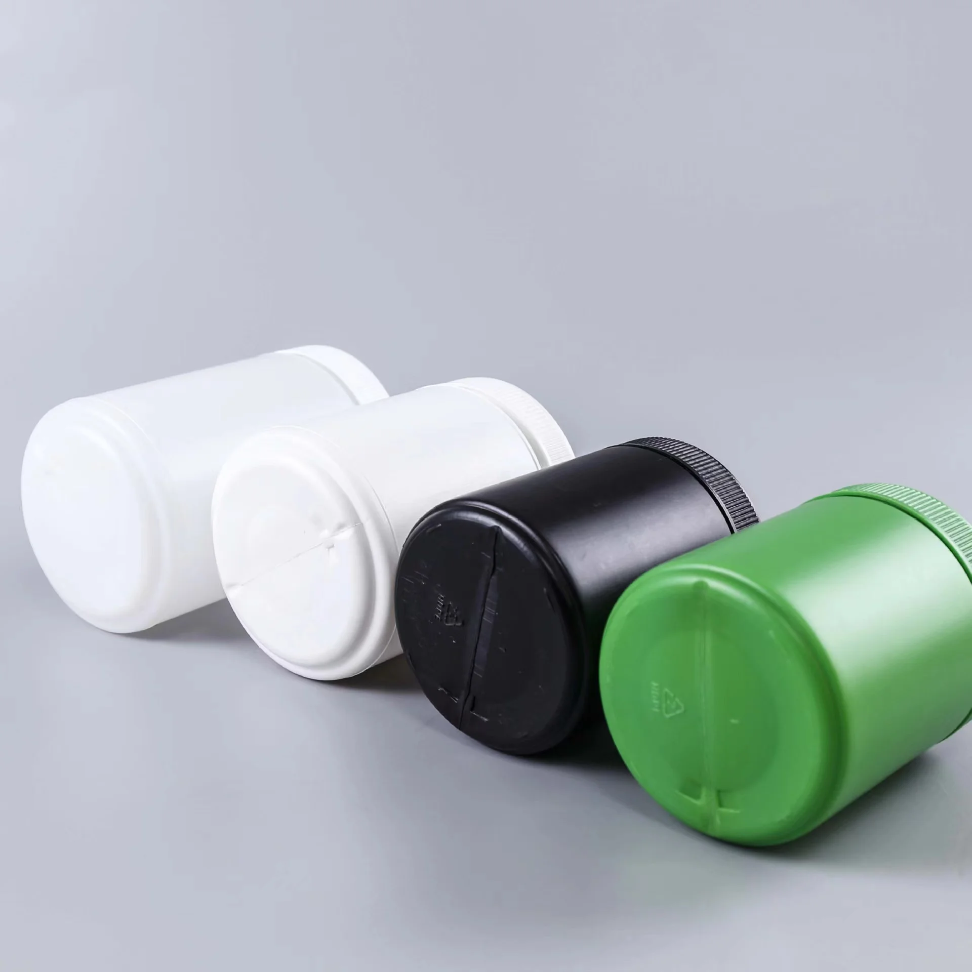 500ml Wide Mouth Round White Hdpe Plastic Bottle With Lid Package ...