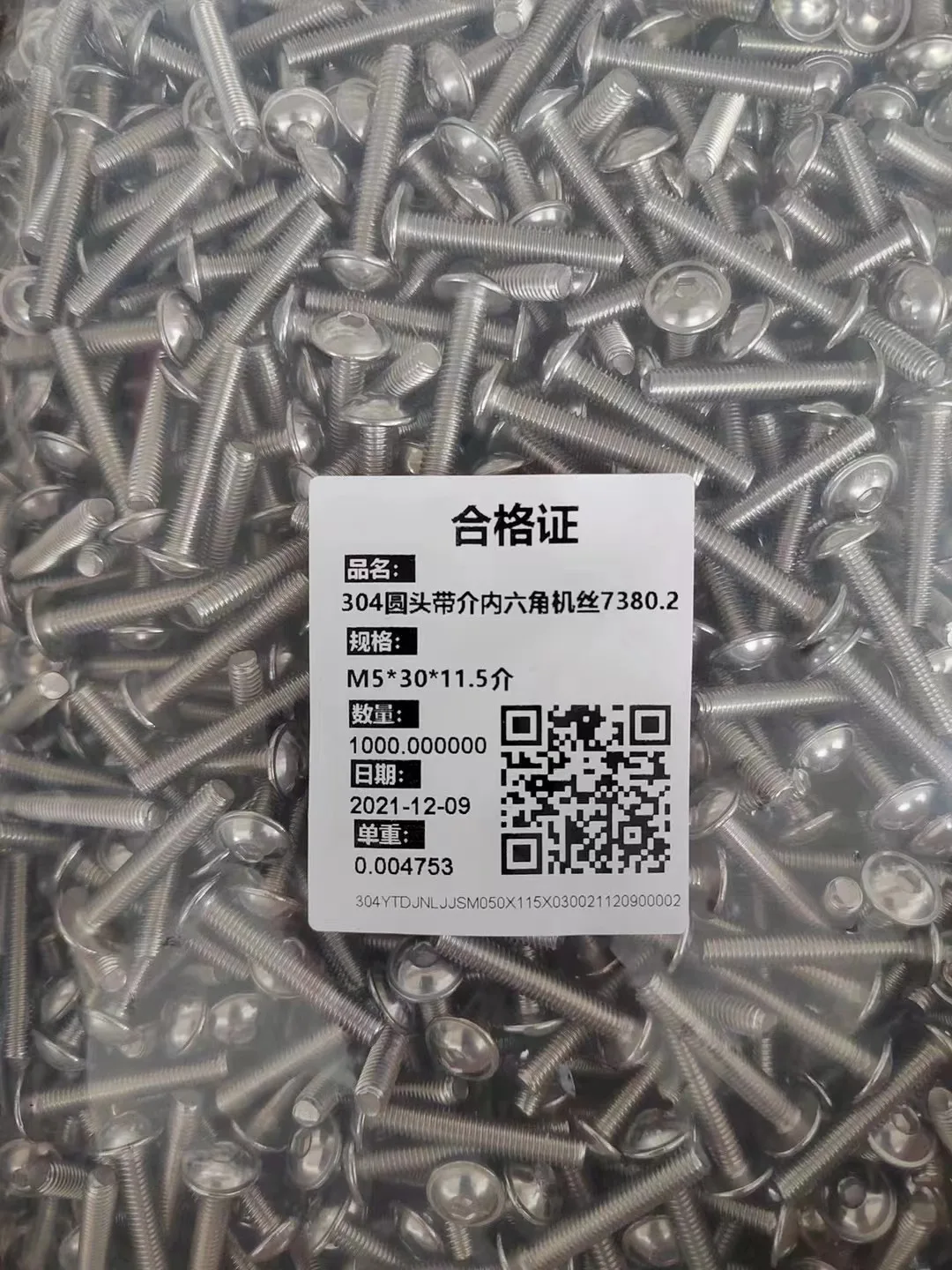M10 M12 M16 M20 DIN 5903 Stainless Steel Fish Bolts