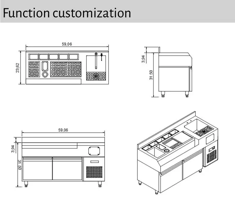 Stainless Steel Cocktail Station - Customized Bar Equipment