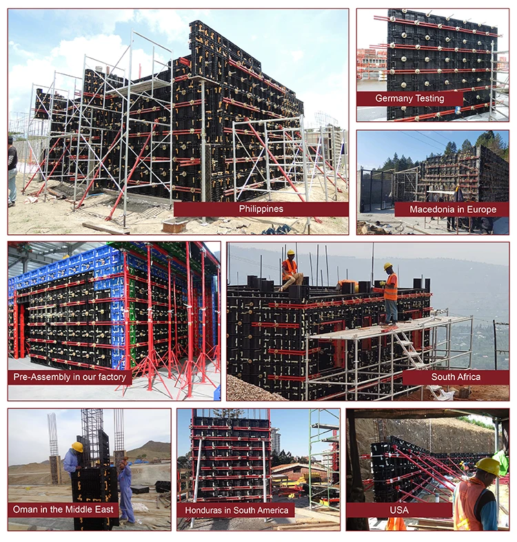 National Patent Vertical Plastic Formwork For Concrete Wall And Column ...