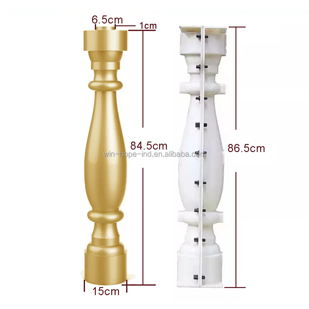 Precast Concrete Plastic Baluster Railing Mold for Sale