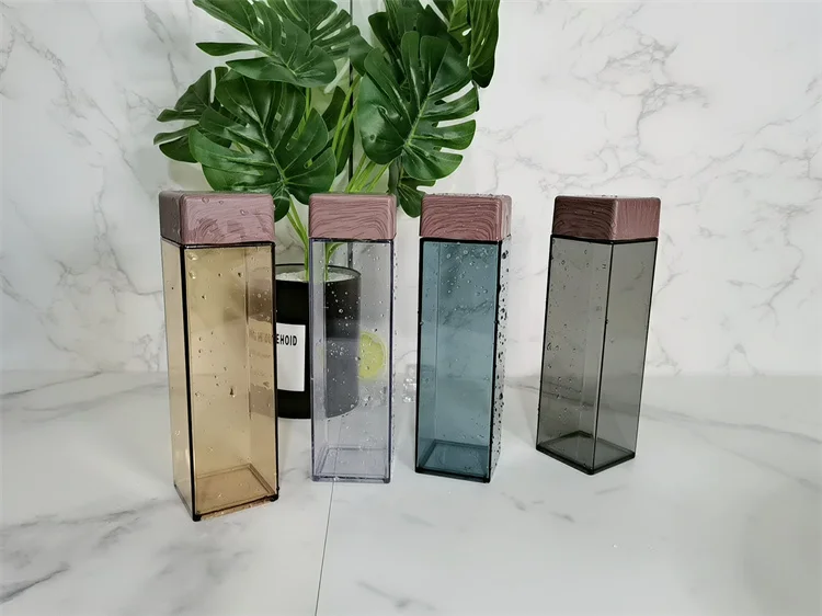 Cheap Price Wholesale 500ml Clear Rectangle Water Bottle Plastic Water ...