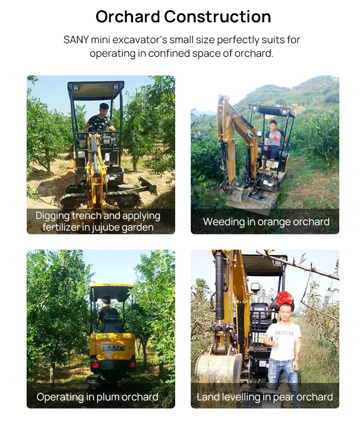 SANY Mini Excavators - Efficient Diggers for Every Task