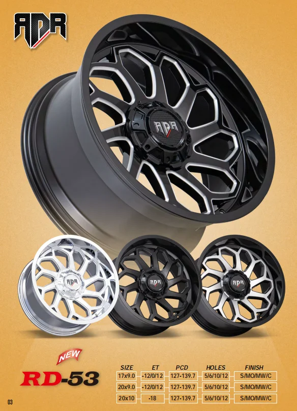 Multi-spoke Deep Concave Design 17 20 Inch Offset Offroad 4x4 Suv Truck ...
