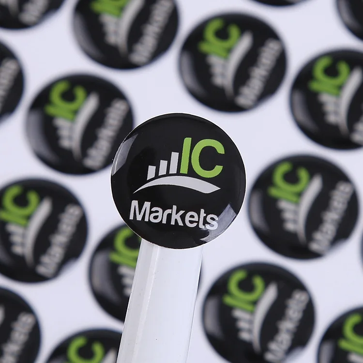 Goedkope Dome Stickers - Custom Plastic Labels with 3D Dome Epoxy