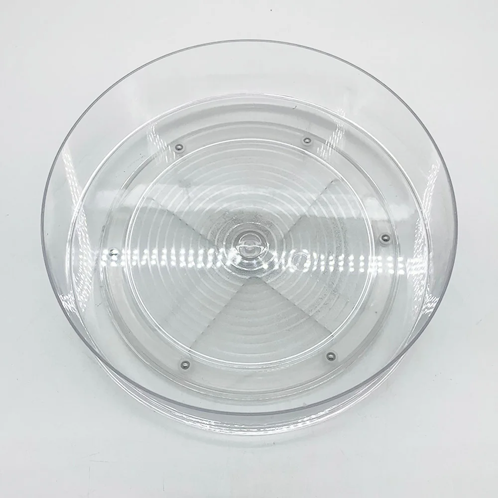 Cabinets Pantry Countertops Spinning Organizer Clear Plastic Round Lazy ...
