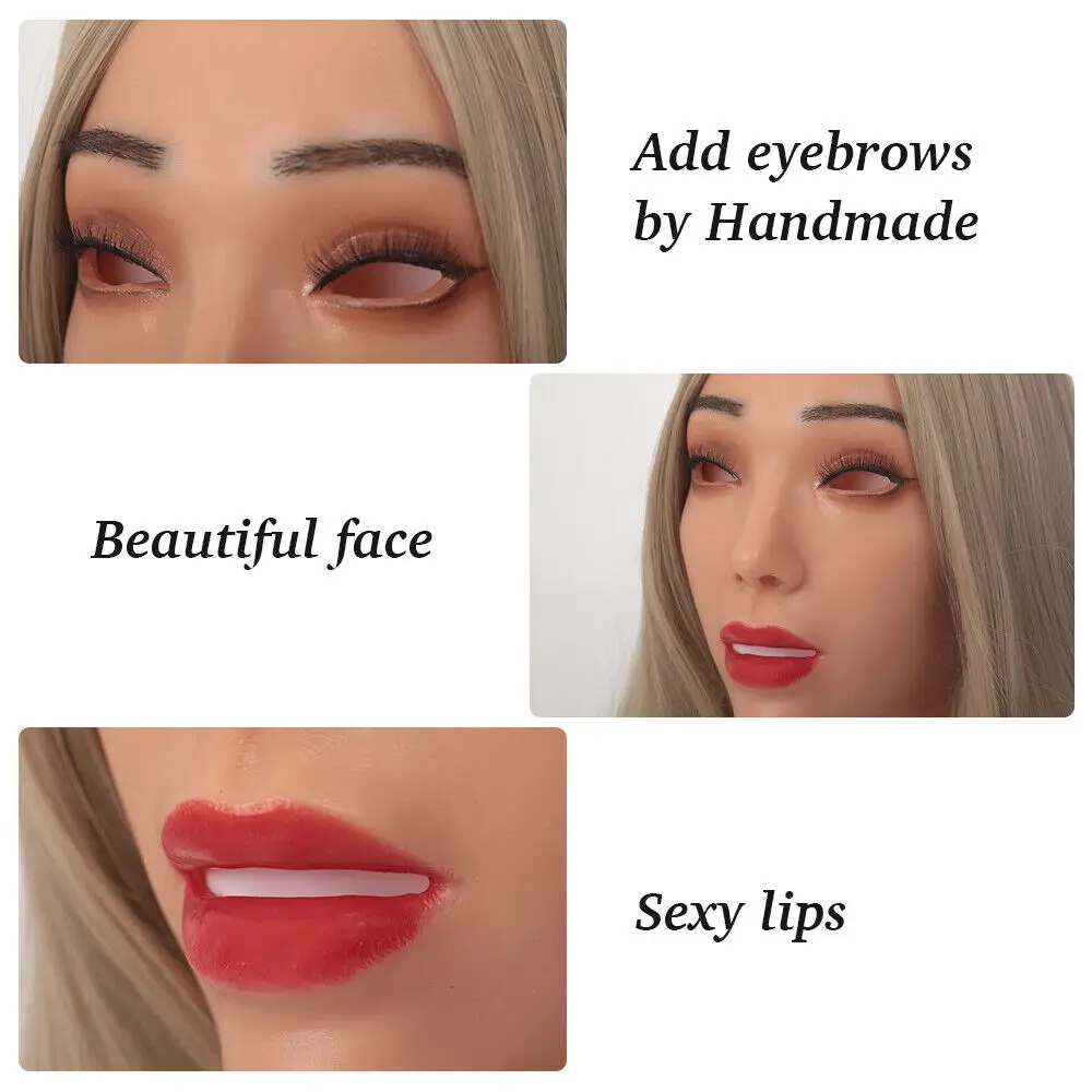 Realistic Silicone Female Masks for Cosplay and Parties - Male to ...