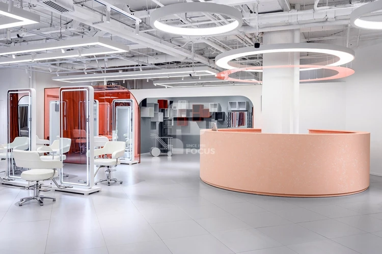 Custom Design for Hair Salon Counter Display Showcase