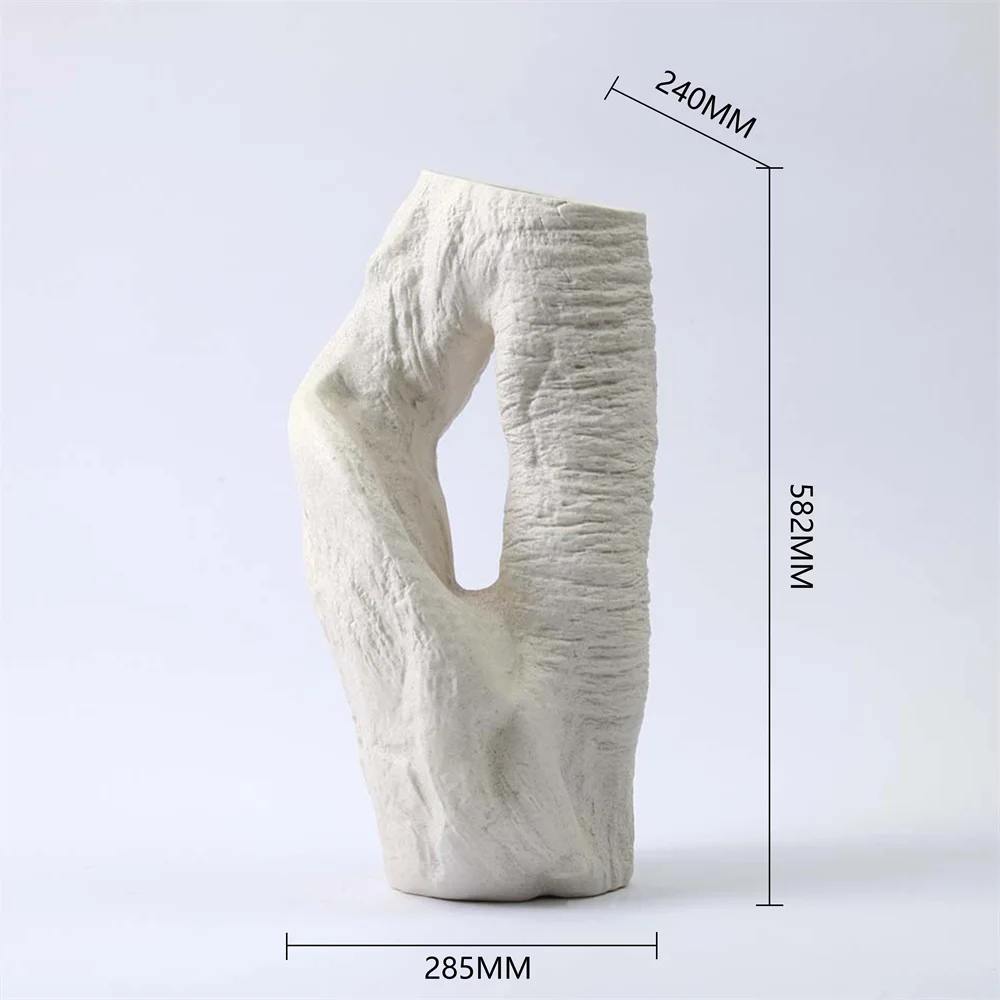 Tree Stump Vase Honeycomb White Ceramic Modern Fashion Vase - Buy White ...