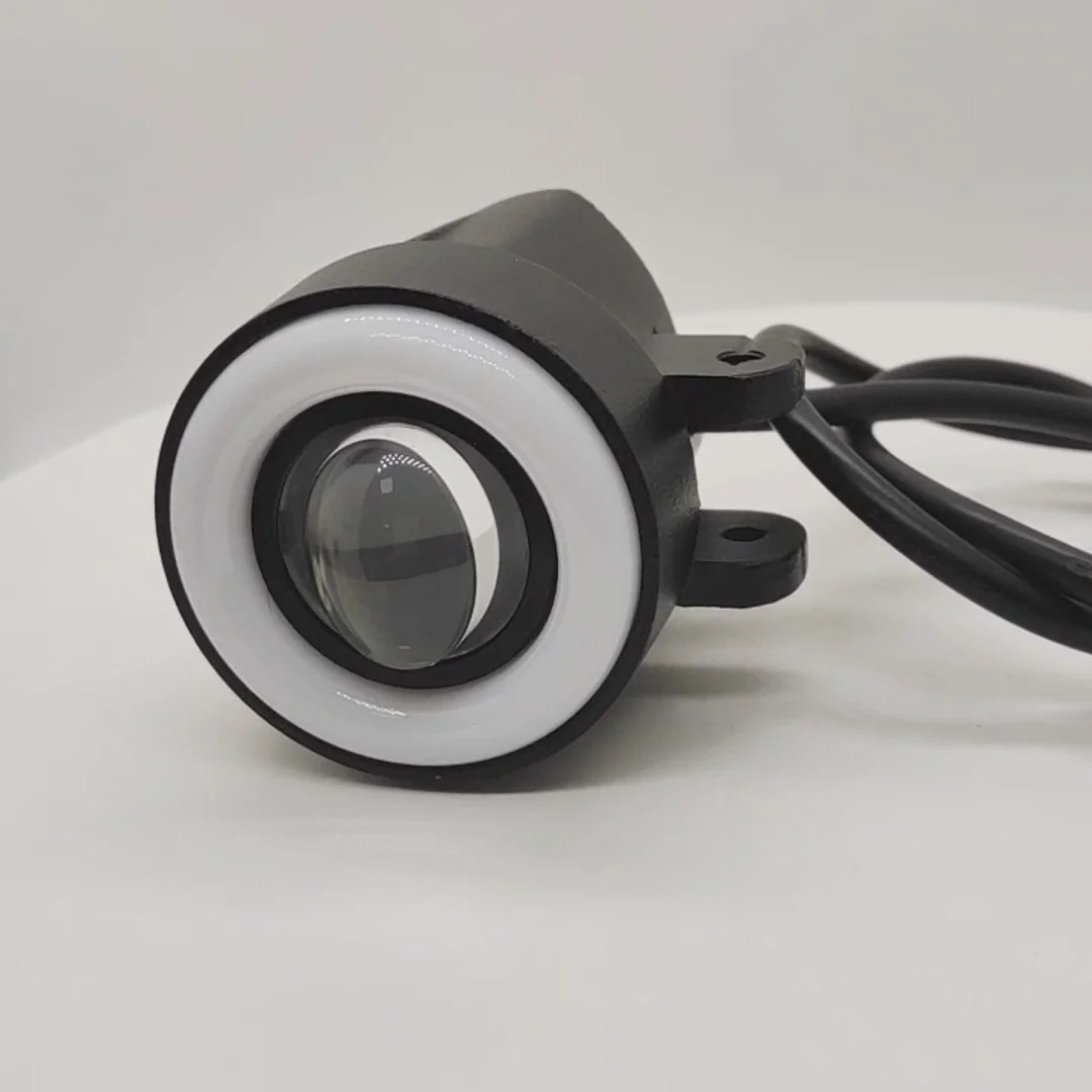 3 Inch Motorcycle Exterior Spotlight With Rgb Angel Eye Ring Offroad ...