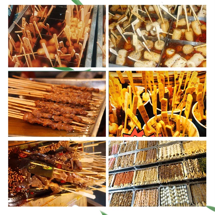 Bambus 9cm 20cm Teppo Disposable BBQ Accessories Kebab Barbecue Engrave ...