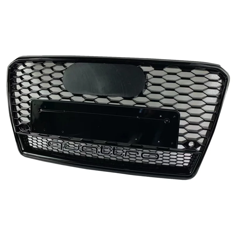 Automotive Front Bumper Grill Center Honeycomb Grille Frame Quattro ...