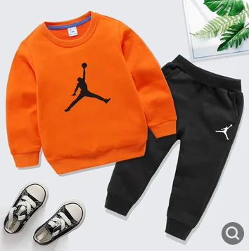 2022 Wholesale New Jordon Logo Kids Jogging Suits Custom Jogger Kids ...
