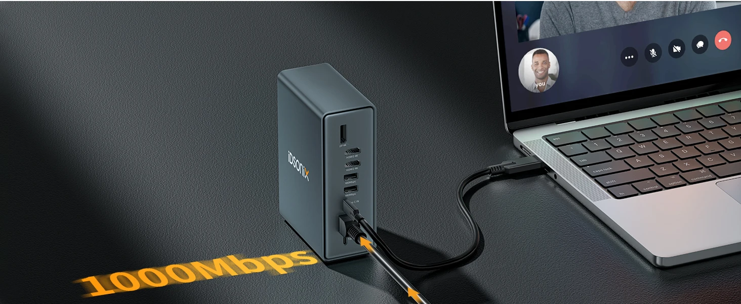 Orico 15-in-1 Displaylink Usb Docking Station Dual Monitor For For ...