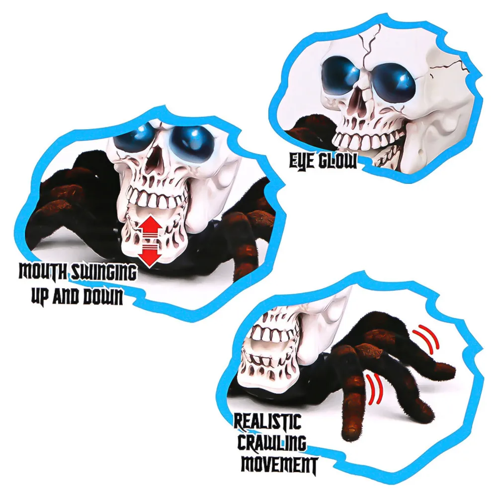 Halloween Skull Spider Toy Cool Infrared Toy Non-toxic Wireless ...