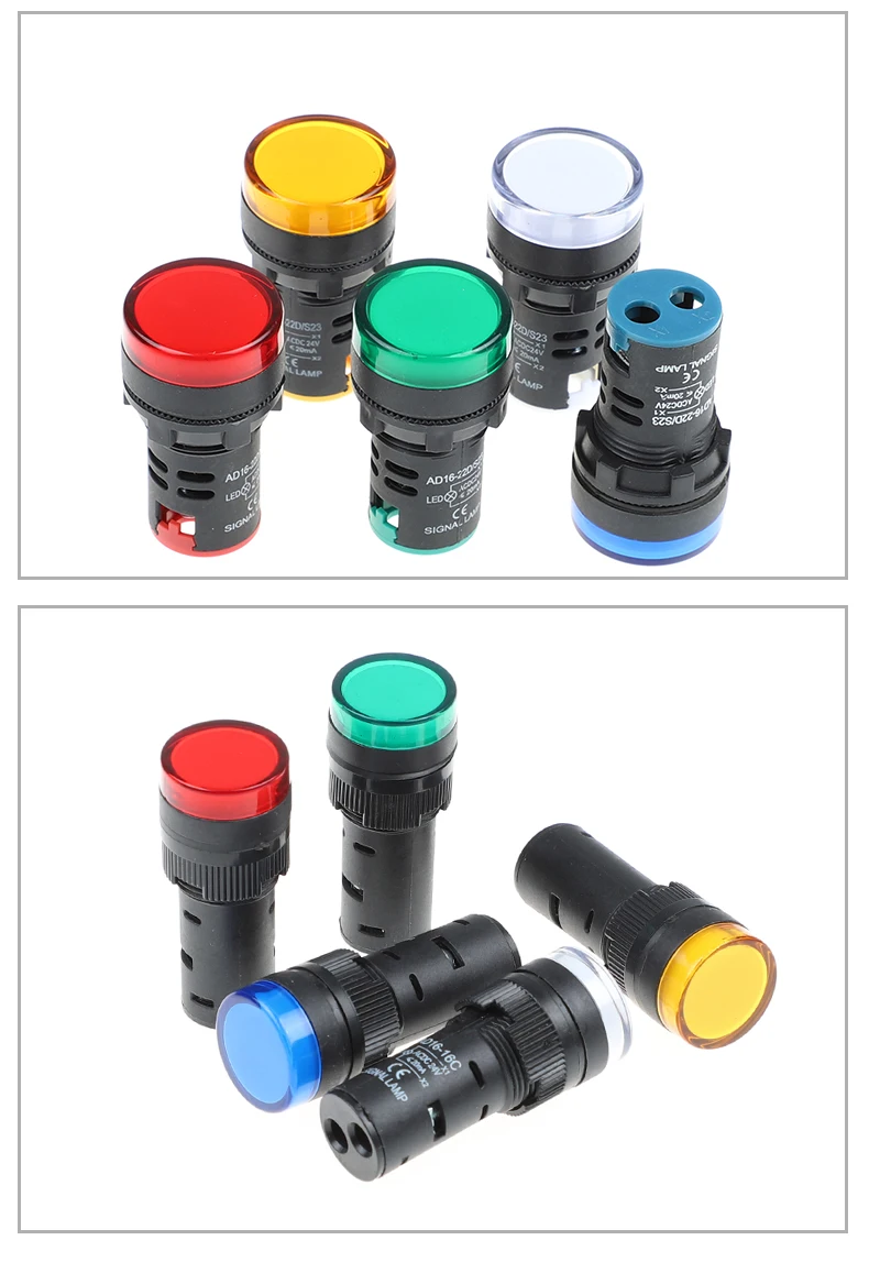 HABOO Signal Power Indicator Light - IP65, AC DC 110V 220V