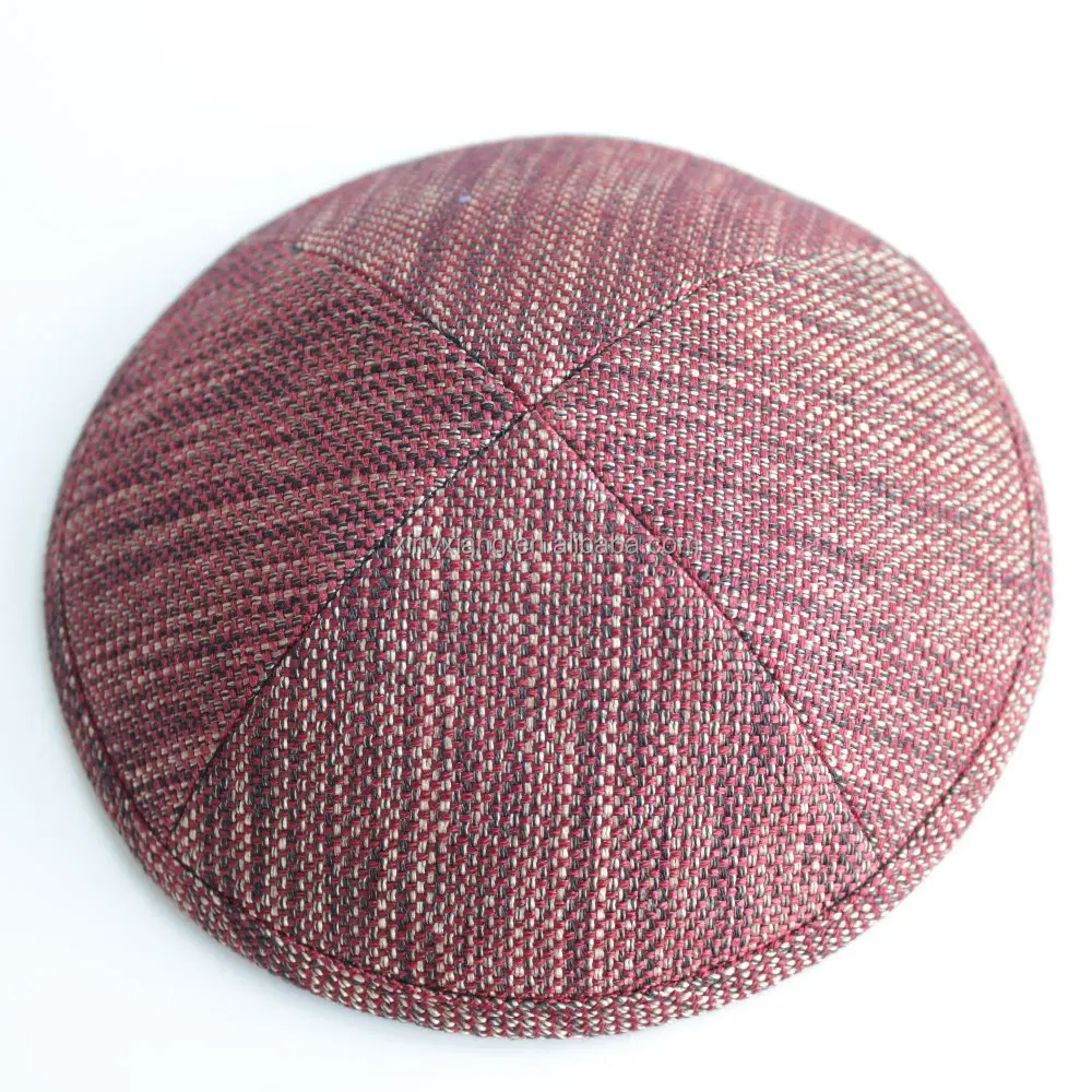 Custom Color Linen Kippah - Perfect for Weddings & Bar Mitzvahs