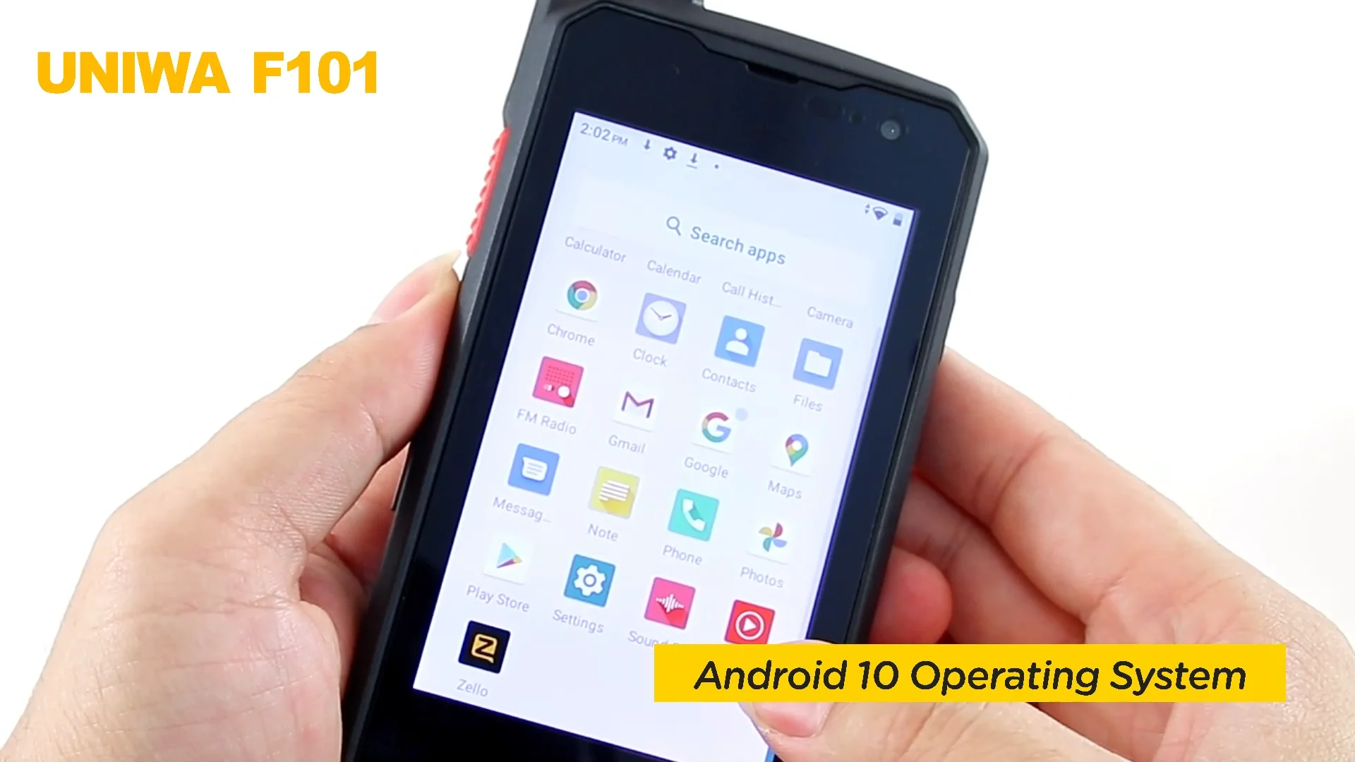 Uniwa F101 4 Inch Touch Screen Ip65 Waterproof Nfc Poc Radio Walkie ...