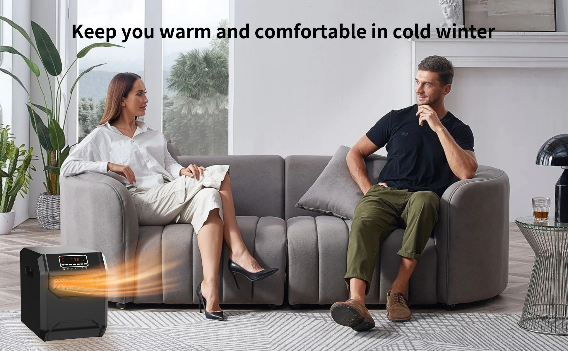 Plastic Cabinet Forced Far Indoor Air Infrared Heating Electric Space ...