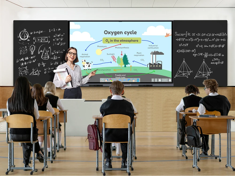 All-in-one Blackboard Chalk Writing Multimedia Playback Teaching Smart ...